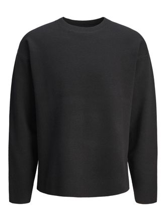 Jack & Jones JACK&JONES Herren Jprblabradfort Knit Crew Neck Strickpullover, Black Onyx, XX-Large