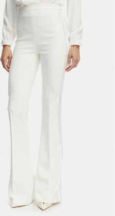 Elisabetta Franchi Stoffhose PA-184-62E2-V290 Wei&szlig; Slim Fit