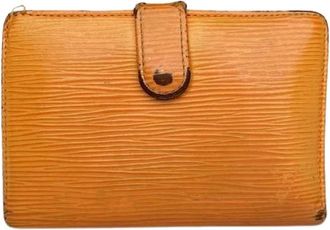 Louis Vuitton unisex, Pre-owned, Orange, Taille: ONE Size Portefeuille en cuir Pre-owned