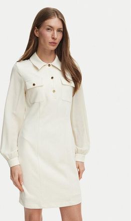 Fracomina Hemdkleid FR26WD1020J47501 Creme Regular Fit