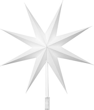 Broste Copenhagen Broste Copenhagen Christbaumspitze Top Star aus Papier in der Farbe White, 30cm, 70080394