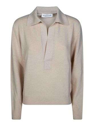 Victoria Beckham Pull Col Rond - Beige
