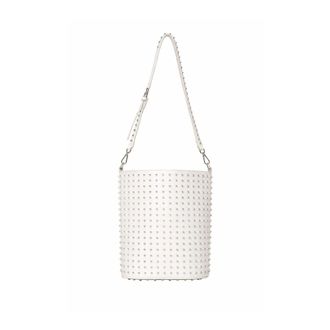 John Richmond Femme, Sacs, Blanc, Taille: ONE Size Sac Seau avec Cha&icirc;ne et D&eacute;tails D&eacute;coratifs