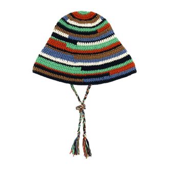 Alanui Homme, Accessoires, Multicolore, Taille: ONE Size Chapeau Seau Crochet Multicolore Ensoleillé
