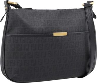 Fendi Pre-owned Sac bandouli&egrave;re Zucchino - Femme - Pre-owned - Noir - Taille: ONE Size