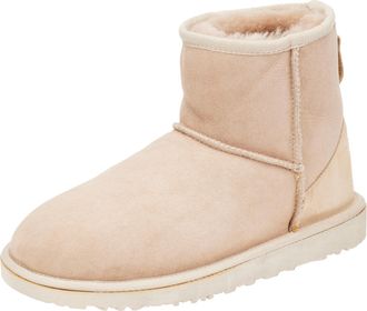 Manitu Damen 990374-08 Mode-Stiefel, beige, 38 EU