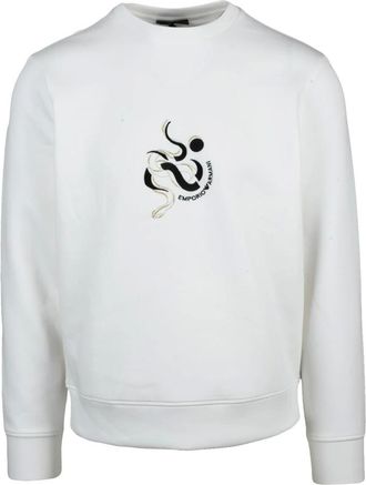 Emporio Armani Homme, Sweatshirts et sweats &agrave; capuche, Blanc, Taille: XL SweaT-shirts