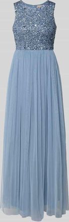 Lace & Beads Abendkleid mit Paillettenbesatz