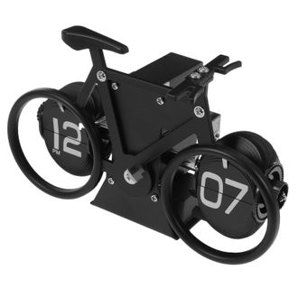 Lurrose Retro Tischuhr Fahrrad Design Kunststoff Vintage Uhr Schreibtisch Dekoration Romantisch Kompakt Robust