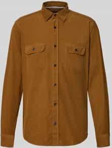 Olymp Level 5 Regular Fit Cordhemd mit Kentkragen