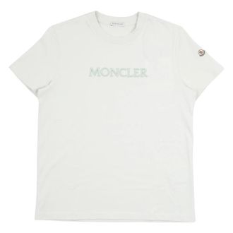 Moncler T-Shirt mit Logo-Stickerei - - Tops - Damen - Gr&uuml;n - S