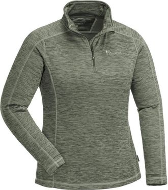 Pinewood 3154 Abisko Midlayer Damen Shirt D. Gr&uuml;n Melange (142) XS
