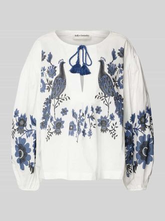 Lollys Laundry Regular Fit Bluse mit Puff&auml;rmeln Modell Askar