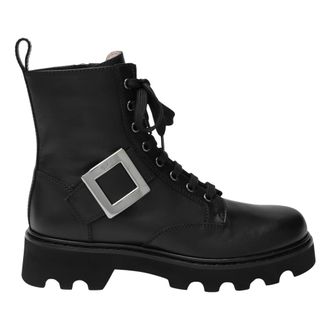 Roger Vivier Schwarze Rangerstiefel - - Shoes - Damen - Schwarzk - 41 EU