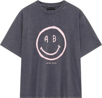 Anine Bing Femme, Tops, Gris, Taille: 40 FR Cade Tee Smiley