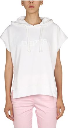 Department Five Department Five, Femme, Sweatshirts et sweats &agrave; capuche, Blanc, Taille: 38 FR Logo SweaT-shirt