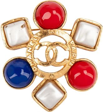 Chanel Halskette - Chanel Golden France Brooch - Gr. unisize - in Mehrfarbig - für Damen