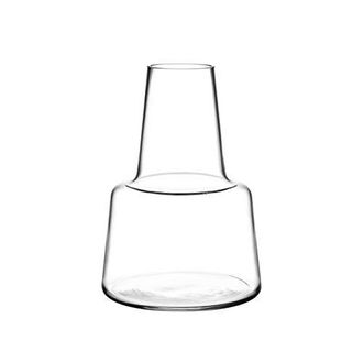 Holmegaard Vase mittel Hals H12 cm Flora aus mundgeblasenem Glas, klar