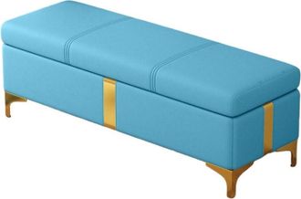 Generic Sitzbank Mit Stauraum Gro&szlig;e Aufbewahrungsbank Mit Kissen Fu&szlig;bank Bettbank Sitztruhe Aus PU-Leder-Material F&uuml;r Wohnzimmer Schlafzimmer Flur Schuhbank(S