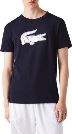Lacoste Sport T-Shirt Regular Fit Herren, Marineblau/Wei&szlig;, 56