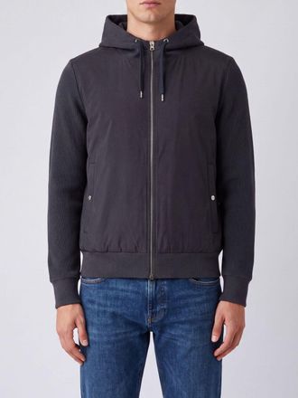 Herno Locker geschnittene Bomberjacke mit Kapuze aus Baumwolle und Nylon