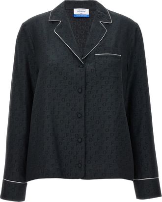 Off-white Off White - Hemd f&uuml;r Damen, Reverskragen (Schwarz)