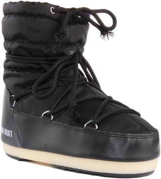 Moon Boot Light Low Nylon Stiefel Damen Schwarz - 35/36 - Schneestiefel Shoes