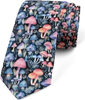 Generic Cravate Bleu Violet Roses Noir Classique Tie &Eacute;l&eacute;gant Cravates Homme Pour L&Eacute;cole &Eacute;v&eacute;nements Affaires