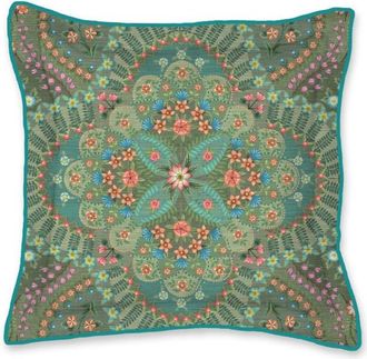 Pip Studio Alfombra Kissen Square Cushion Green 45x45cm (1Stück)