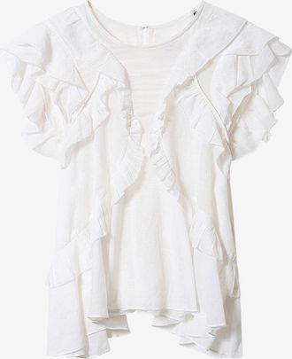 Isabel Marant Haut / Top Nalou - Femme - Blanc - Taille 34 - Marant Étoile