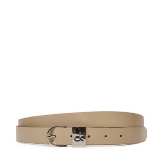 Calvin Klein Dameng&uuml;rtel Calvin Klein Ck Loop Rnd Buckle 2.5_Smooth K60K612936 Beige