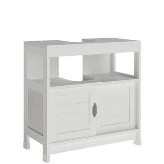 Vicco Meuble vasque simple Vilda, Blanc, 60x60cm, Vicco