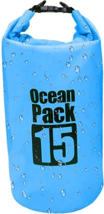 Generico Trockensack f&uuml;r Kajak, 15 l, mit Rollverschluss, Segelsack mit gro&szlig;em Fassungsverm&ouml;gen, f&uuml;r Segeln, Schwimmen, Rafting, Surfen, Kajak und Wassersport