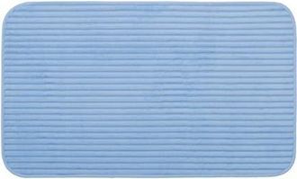 Gözze Rutschfester Weicher Badeteppich, 100% Polyester, 50 x 70 cm - Hellblau
