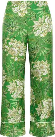 Maliparmi Maliparmi, Femme, Pantalons, Multicolore, Taille: 40 FR Print Piped Pantalons