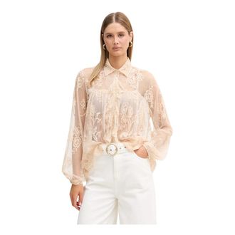 Aniye By Spitzenhemd - - Blouses & Shirts - Damen - Beige - M
