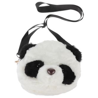Frcolor Panda Schultertasche Damen Pl&uuml;sch Umh&auml;ngetasche M&auml;dchen Leicht Kompakt Mit Verstellbarem Gurt Alltagstasche F&uuml;r Telefon Kosmetik M&uuml;nzgeldb&ouml;rse