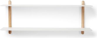 Gejst Nivo Wandregal F, Eiche hell/weiß