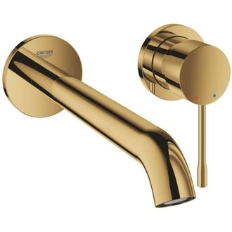 GROHE Essence - Waschtischarmatur l, 2-Loch Montage, Cool Sunrise 19967GL1 - Grohe