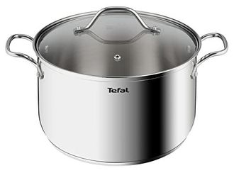 T-fal Intuition XL Grande marmite inox 26 cm / 6.5 L, Induction, Garantie 5 ans, Acier inoxydable 18/10 premi&egrave;re qualit&eacute;, Taille XL, Poign&eacute;es robustes, Couv