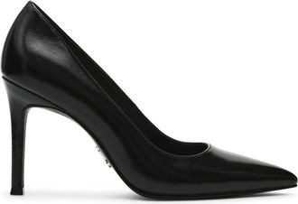 Steve Madden Hohe Schuhe - With Heel Nero Pelle - Gr. 37,5 (EU) - in Schwarz - für Damen