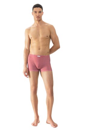 Mey Tagw&auml;sche Serie Straight Squares Herren Shorties Red Sunset XL(7)