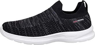 Generic Baskets pour homme &agrave; enfiler, chaussures de course en maille tricot&eacute;e, chaussures de sport l&eacute;g&egrave;res, chaussures plates respirantes, baskets de marche c
