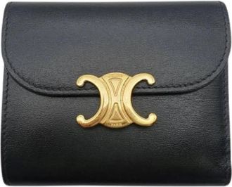 Celine Portefeuille Pre-owned (bi-pli) - Femme - Pre-owned - Noir - Taille: ONE Size