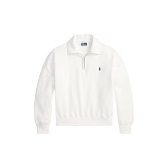 Polo Ralph Lauren Zip-Neck Sweater - - Sweatshirts & Hoodies - Damen - Wei&szlig; - M