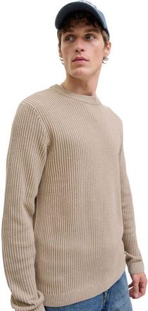 Jack & Jones Strickpullover JJEDOVER KNIT CREW NECK aus Baumwolle