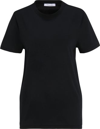 Tamaris Damen Rundhalsausschnitt Plain T-Shirt Adria Schwarz M