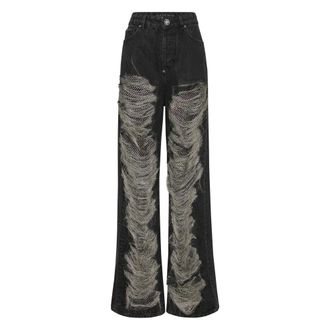 Philipp Plein Skater Fit Jeans - - Jeans - Damen - Schwarzk - W26