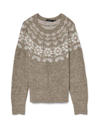 Vero Moda Vmsimone Ls Nordic Pullover Ga Rep Boo
