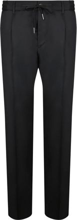 Tagliatore Homme, Pantalons, Noir, Taille: S Pantalon en tissu lisse